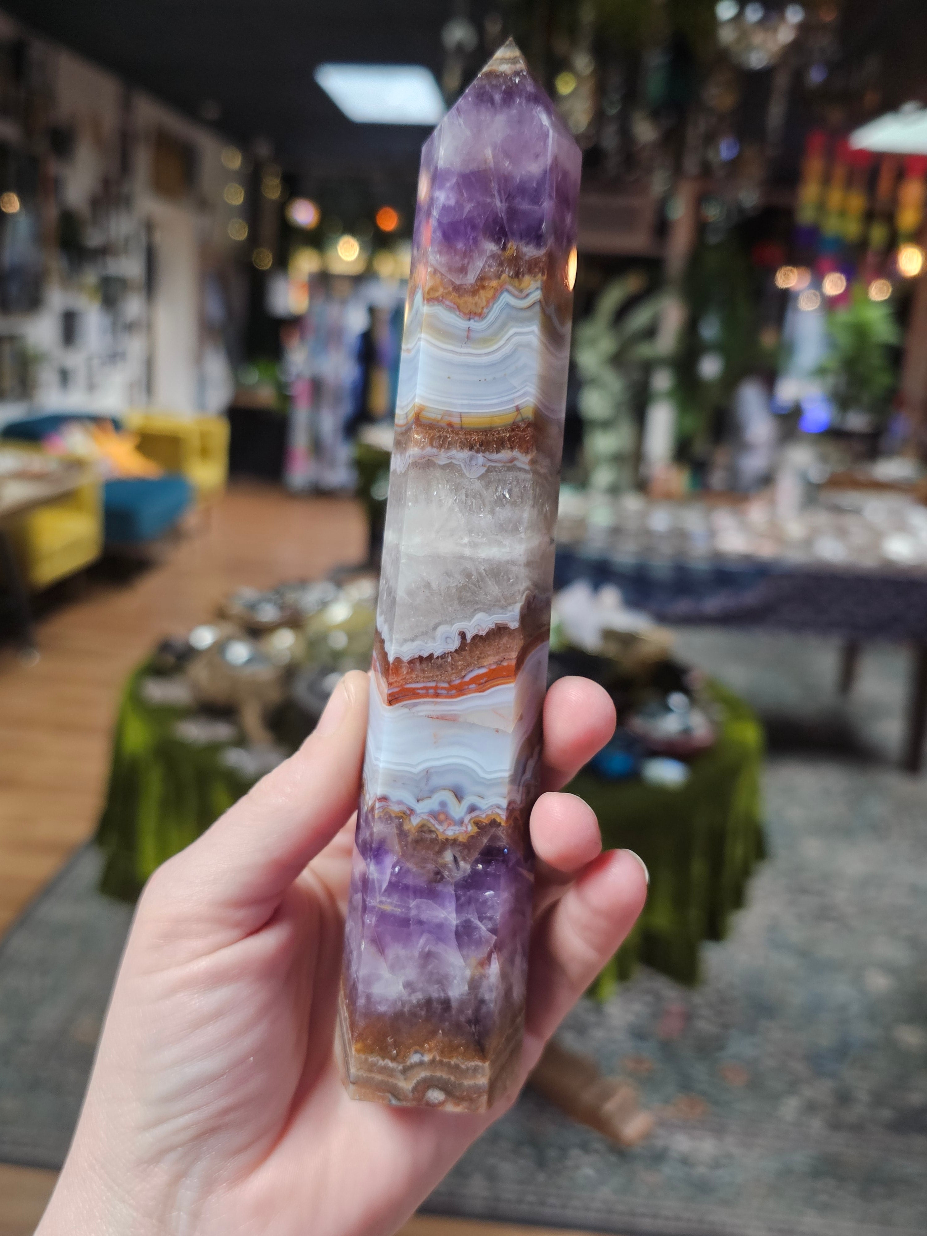 Amethyst Agate Tower – The Crystal Cellar