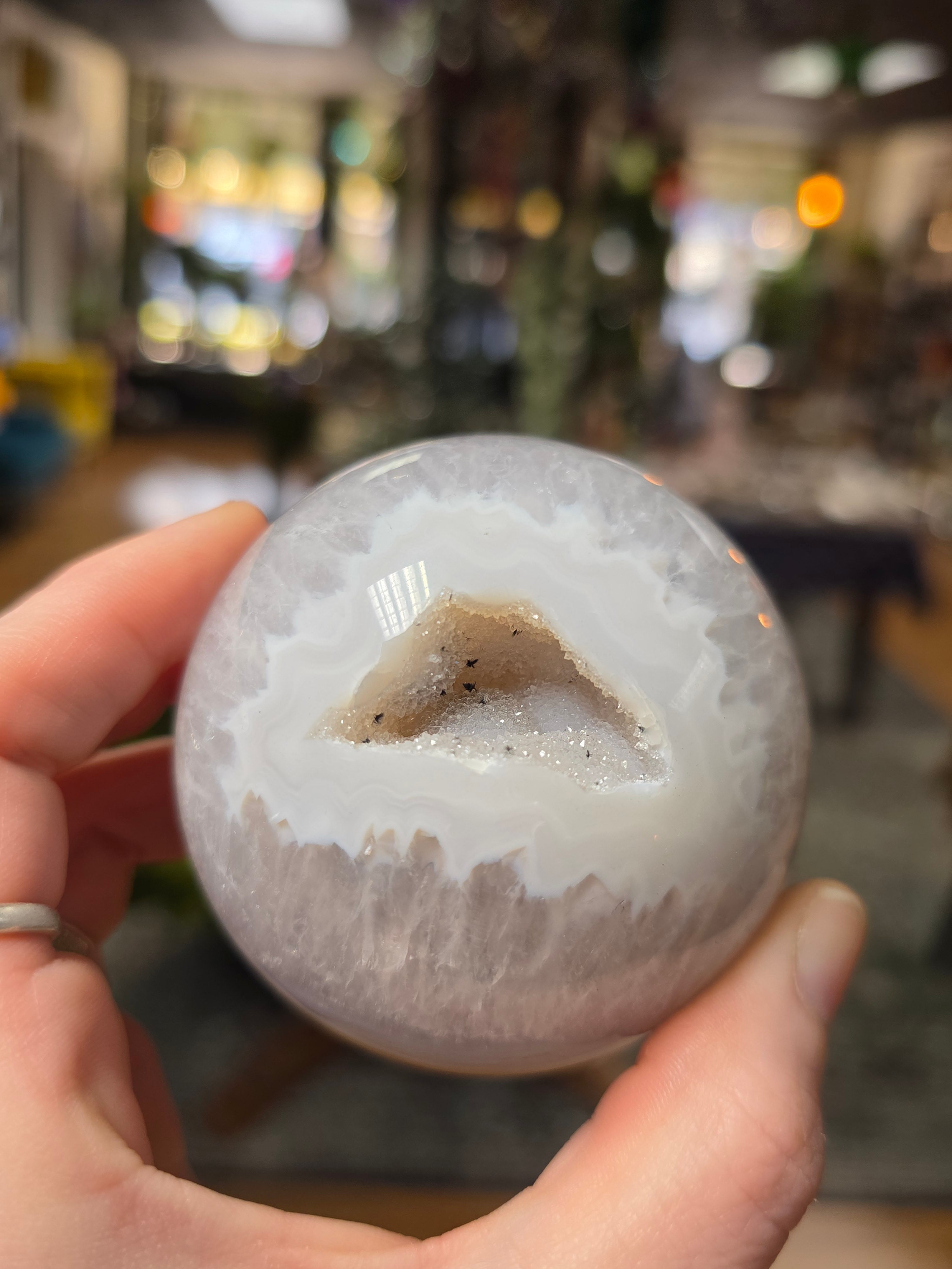 Druzy Agate Sphere – The Crystal Cellar